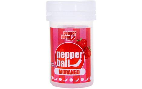 Pepper Ball Plus Comestível Dupla MORANGO 3G Pepper Blend - Pimenta ...