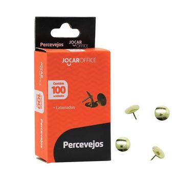 Percevejo Latonado 100 Unidades Jocar Office - Percevejo - Magazine Luiza