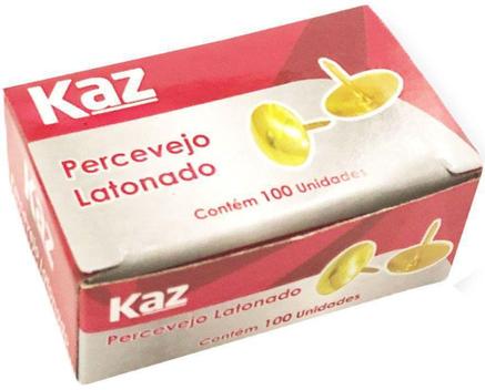 Percevejo latonado com 100 unidades - Kaz - Percevejo - Magazine Luiza