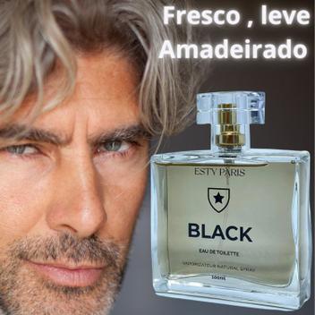 Perfume esty paris black 100ml - aromatico fougére masculino - notas ...