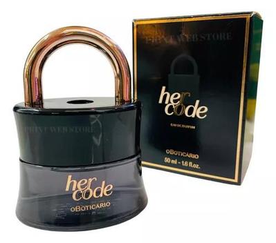 Perfume Her Code O Boticário Eau De Parfum 50 Ml O Perfume Do Cadeado ...