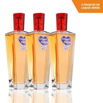 Perfume Liquid Sense 100Ml (3 Frascos) Gotas Mágicas - Perfume - Magazine Luiza