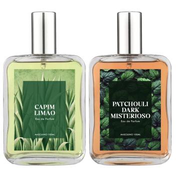 Perfume Masc. Capim Limão E Patchouli Dark Misterioso 100Ml - Essência ...