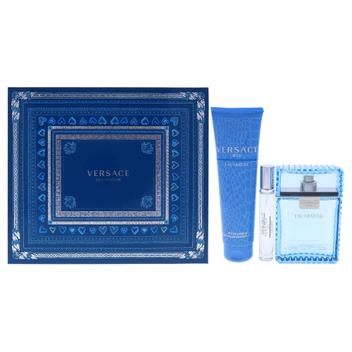 Perfume Versace Man Eau Fraiche 100ml EDT - Kit Presente 3 Peças para ...