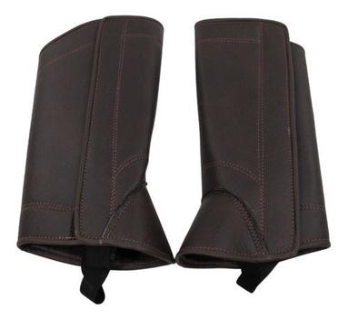 Perneira Marrom De Elástico Lisa Couro Luxo Com Velcrum Lançamento ...