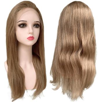 Peruca Humana Loira Escuro Mel Front Lace 4x4 Lisa Ondulada - LIONSWIG ...