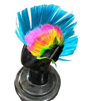 Peruca Moicano Punk Colorida Sintética- Kit 2 Unidades - MOR - Peruca ...