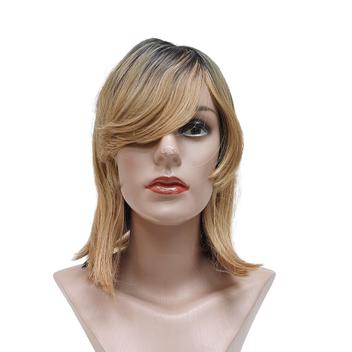 Peruca Orgânica Com Franja Lace Wig Humana Curta Long Bob - importada ...