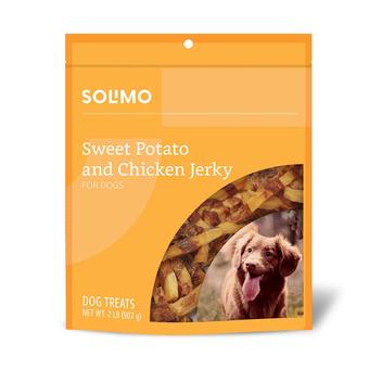 Petiscos para cães Solimo, batata doce e carne seca de frango, 1 kg ...