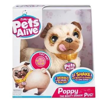 Pets Alive Poppy The Booty Shakin Pug - Candide 1205 - Brinquedos ...