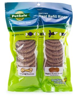 PetSafe Dog Treat Ring Variety Pack for Busy Buddy Toys 2 Tasty Flavors ...