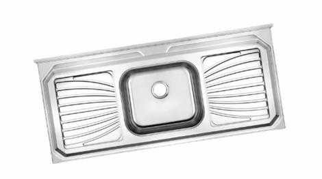 Pia De Inox Com Furo Da Torneira - Inoxsul - Tanque de lavar roupa ...