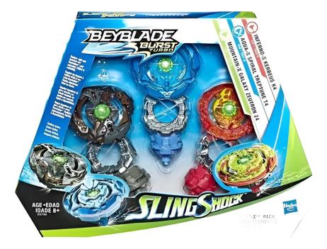 Pião Beyblade Burst Turbo Element X Hasbro - Conjunto Pião de Batalha ...
