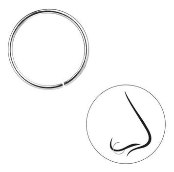 Piercing Argola De Nariz 8 Mm Prata 925 Nar10 - MGA-BR - Piercing ...