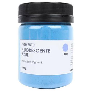 Pigmento Artístico Puro Cromacolor 100g 9890 Azul Fluorescente ...