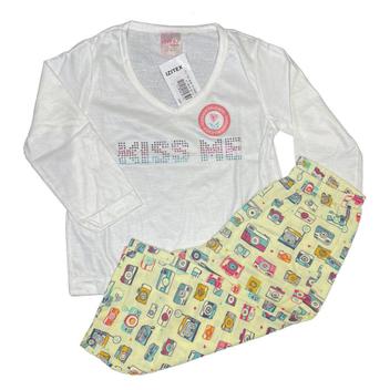 Pijama bebê com calça rotativa feminino - Izitex - Pijama para Bebês ...