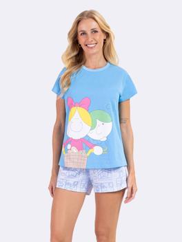 Pijama Manga Curta Turma da Bia Bike - Veggi - Pijama Feminino - Magazine Luiza