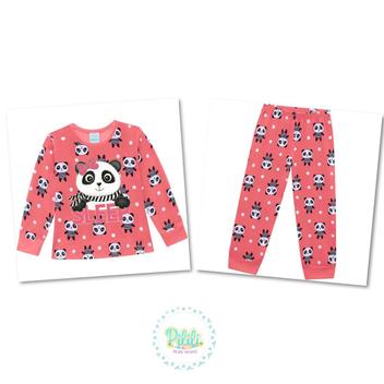 Pijama Menina Kyly em Algodão Brilha no Escuro - Pop Kyly Neon - Pijama ...