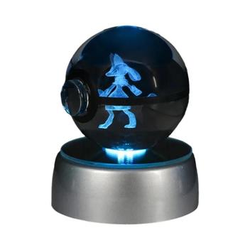 Pikachu Gengar Eevee Mewtwo LED Night Light Pokémon Bola De Cristal ...