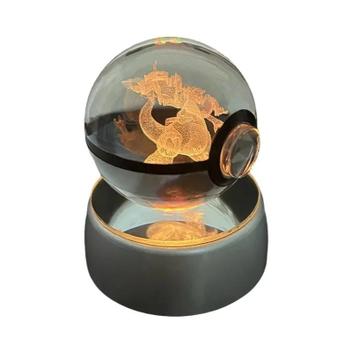 Pikachu Gengar Eevee Mewtwo LED Night Light Pokémon Bola De Cristal ...