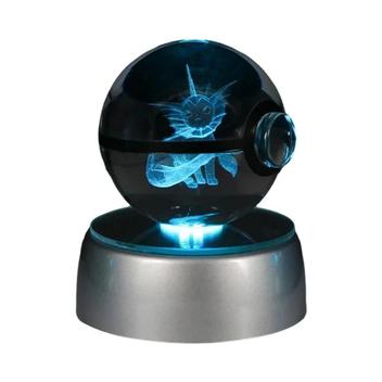 Pikachu Gengar Eevee Mewtwo LED Night Light Pokémon Crystal Ball Anime ...