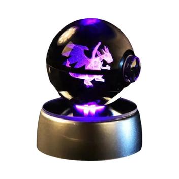 Pikachu Gengar Mew Mewtwo 3D Crystal Ball Pokemon Lâmpada Base ...