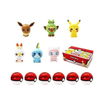 Pikachu Pokémon Boneca Que Muda De Rosto Caixa Cega Figura Colecionável ...