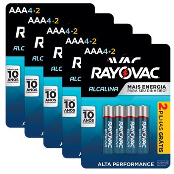 Pilha Alcalina AAA Rayovac Bateria 3A Palito kit 30 unidades - Pilhas ...