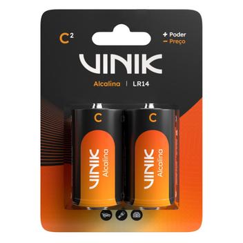 Pilha Alcalina C C/2 - VPCB2 - Vinik - Pilhas - Magazine Luiza