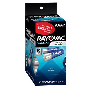 Pilha Alcalina Rayovac Palito Aaa Tubo Com 32 Unidades - Fonte de ...