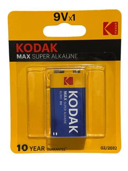 Pilha Bateria 9 Volts Kodak Max Super Alcalina 01 Unidade - Pilhas ...