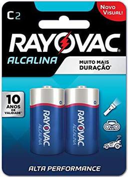 Pilha C Media Alcalina c/ 2un - Rayovac - Pilhas - Magazine Luiza