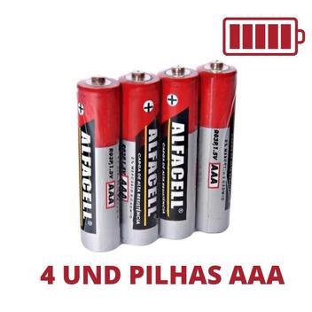 Pilha Comum Aaa Palito Alfacell C/4 1.5V Original - Pilhas - Magazine Luiza