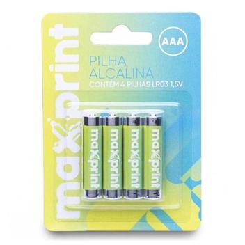 Pilha Palito Aaa Alcalina Maxprint 4 Unid. - Pilhas - Magazine Luiza