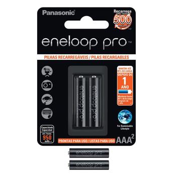 Pilha Recarregável Eneloop Pro Panasonic AAA2 950mAh - Pilhas ...