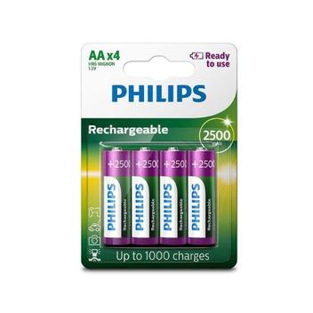 Pilha Recarregavel Philips Aa Com 4 Pilhas - Pilhas - Magazine Luiza