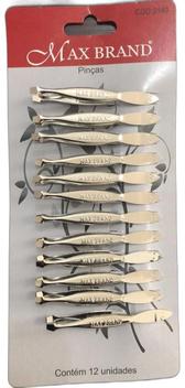 Pinça Cartela Com 12 Unidades Max Brand Cod 2140 - Pinças - Magazine Luiza