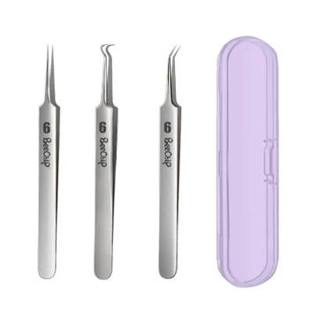 Pinça De Agulha Ultrafina 3 Peças, Aço Inoxidável, Ferramentas De ...