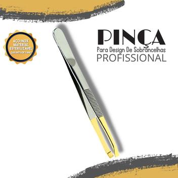 Pinça Para Design De Sobrancelhas Profissional Psru-312 - NYBC - Pinças ...