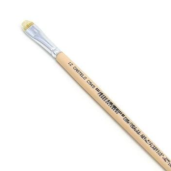 Pincel Castelo Série Natural C545 Chato Lixado - Pincéis castelo ...