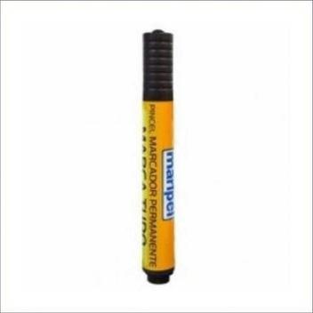Pincel marcador permanente marca tudo preto 5mm maripel - Caneta Brush ...