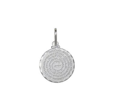 Pingente Prata Redondo com Oração Ave Maria - Galle - Pingente ...