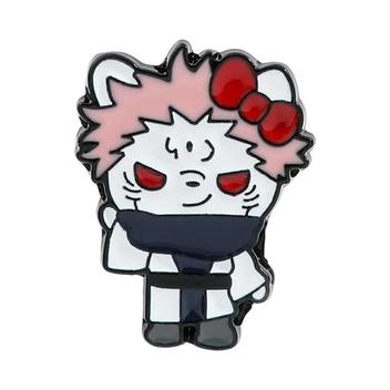 Pins De Esmalte Kawaii Sanrio Jujutsu Kaisen Hello Kitty Itadori Yuji ...