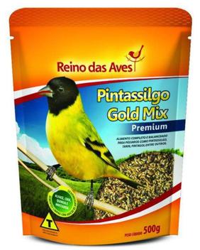 Pintassilgo Gold Mix 500g - REINO DAS AVES - Alpiste e Ração para ...