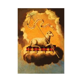 Pintura Em Tela De Jesus Cristo, Leão, Mão De Deus, Arte Religiosa De ...