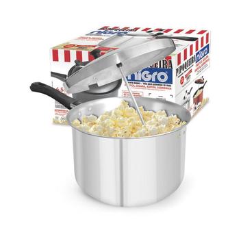 Pipoqueira Reforçada Nigro Alumínio 20Cm 4,5 Litros Polida - Panela ...