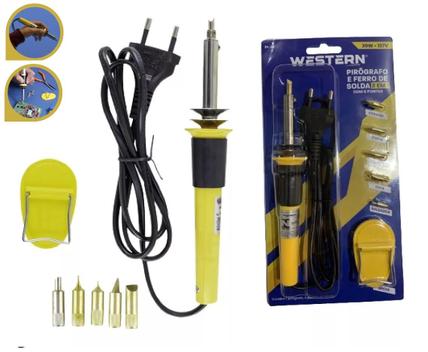Pirógrafo Gravador e Ferro de Solda com 5 Pontas Pratico - Compre Já ...