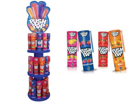 Pirulito Push Pop Tradicional Torre C/30unid - 450g - BENEVIA - Pirulito - Magazine Luiza