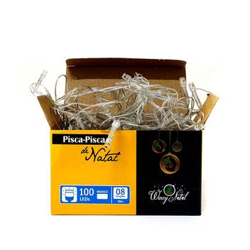 Pisca-Pisca Branco 100 Leds 9 Metros Rio De Ouro - Pisca Pisca ...