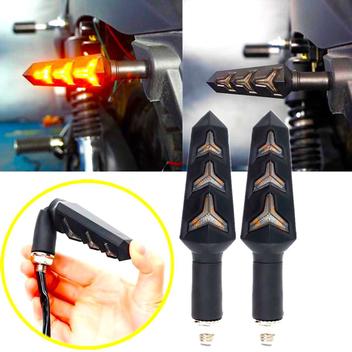 Piscas Led Par de Seta Indicativa Moto Universal Dianteiro e Traseiro ...